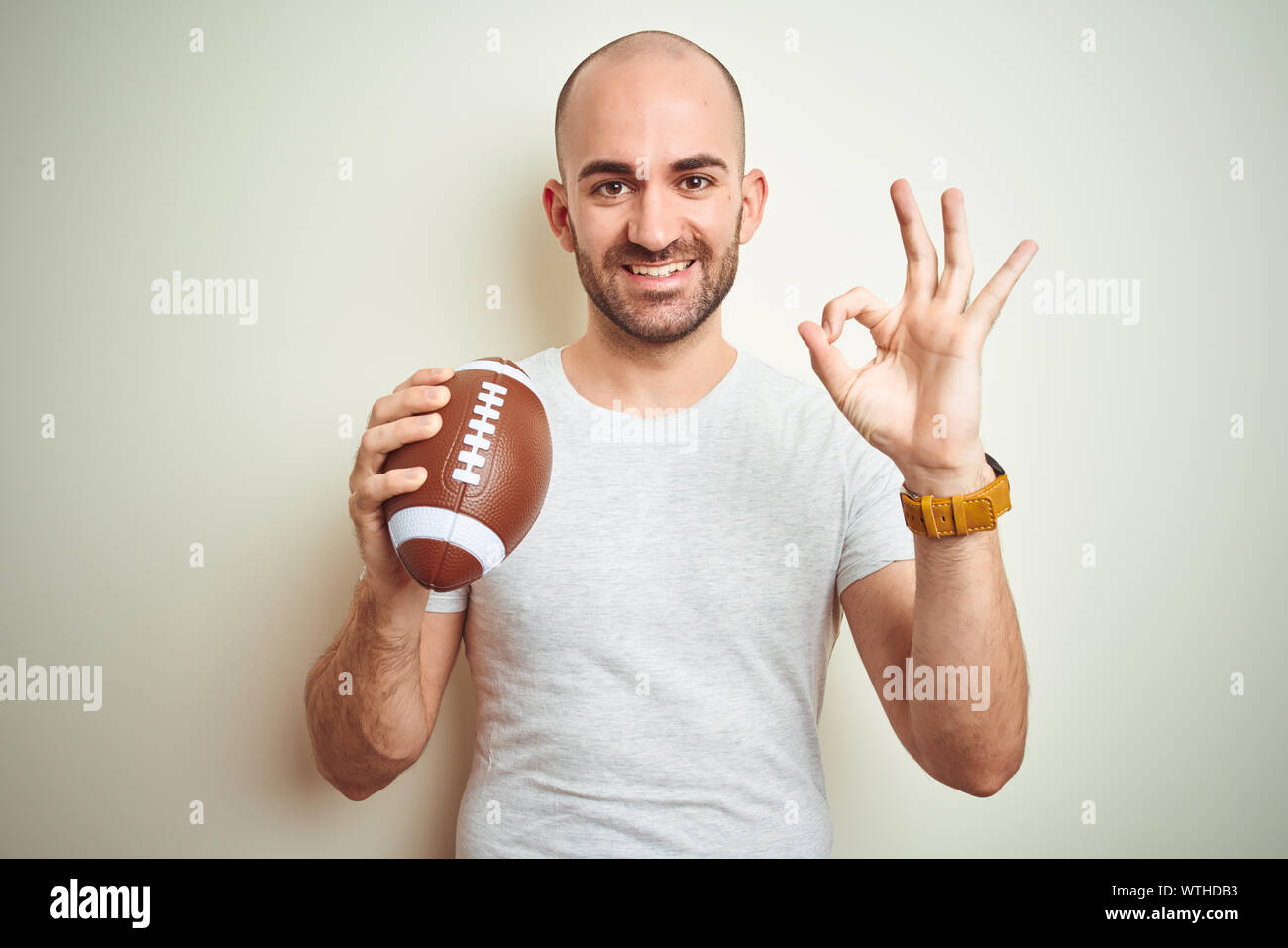 Bald male rugby player hi-res stock photography and images - Alamy