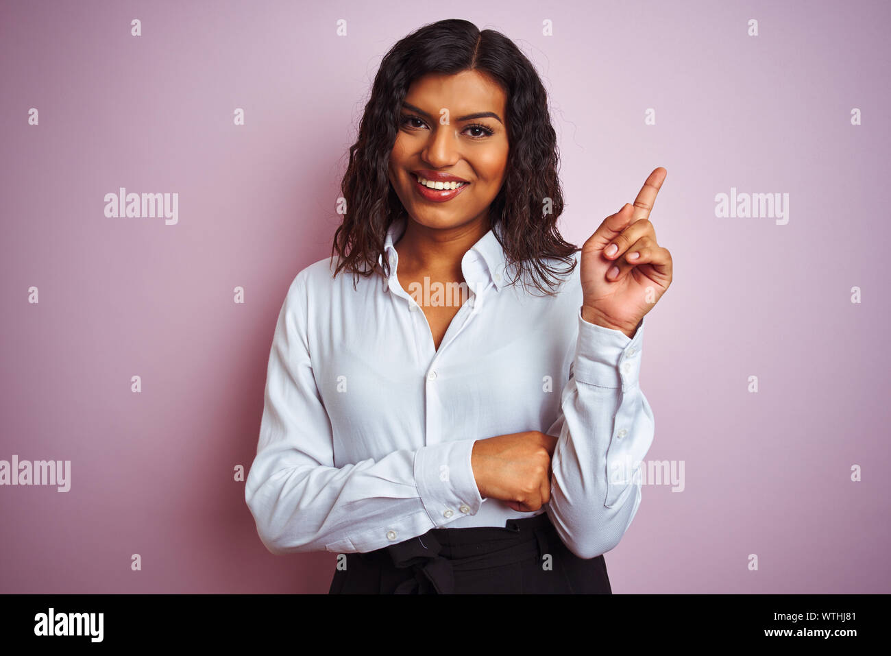 Beautiful transsexual transgender elegant businesswoman over isolated ...