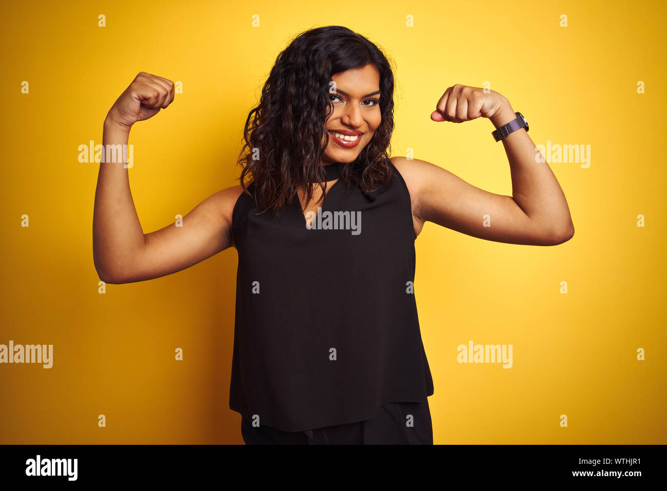 Transsexual transgender elegant businesswoman standing over isolated ...