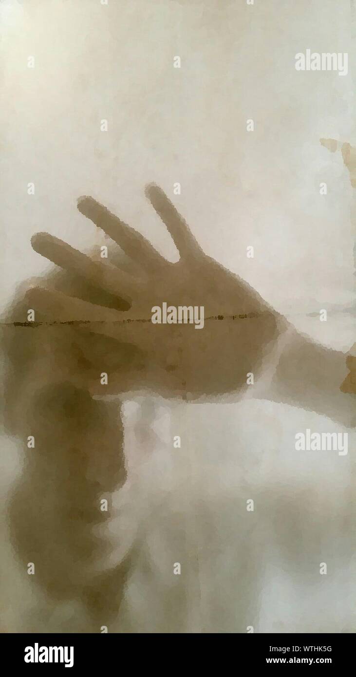 Standing behind glass hi-res stock photography and images - Alamy