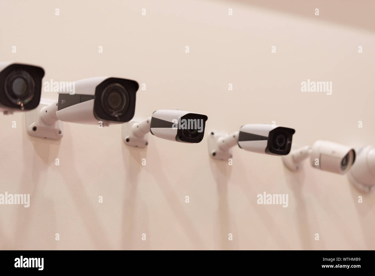 IP camera samples. Samples of video surveillance system products Stock ...