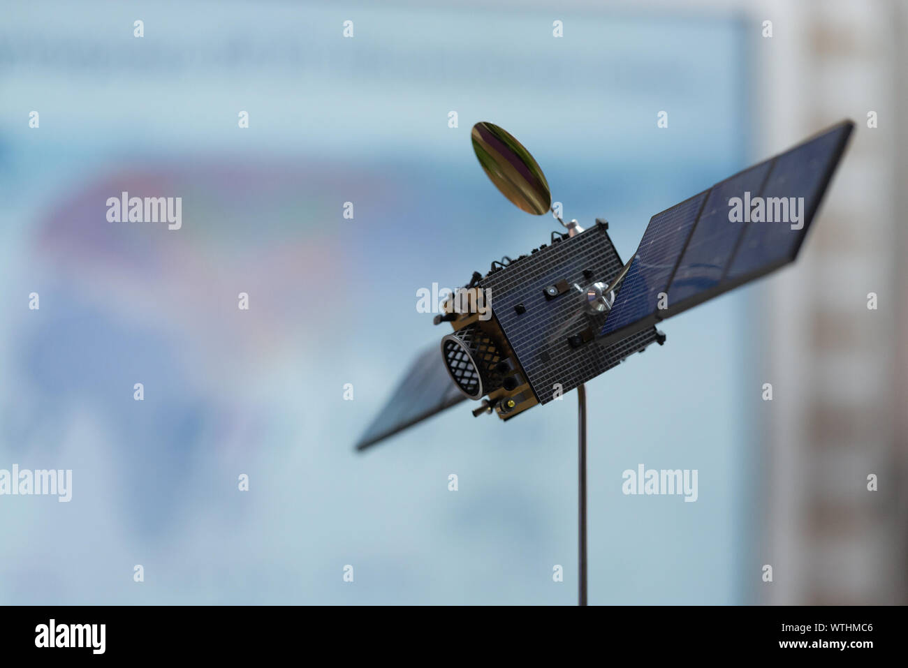 The layout of the satellite. Satellite repeater Internet signal Stock ...