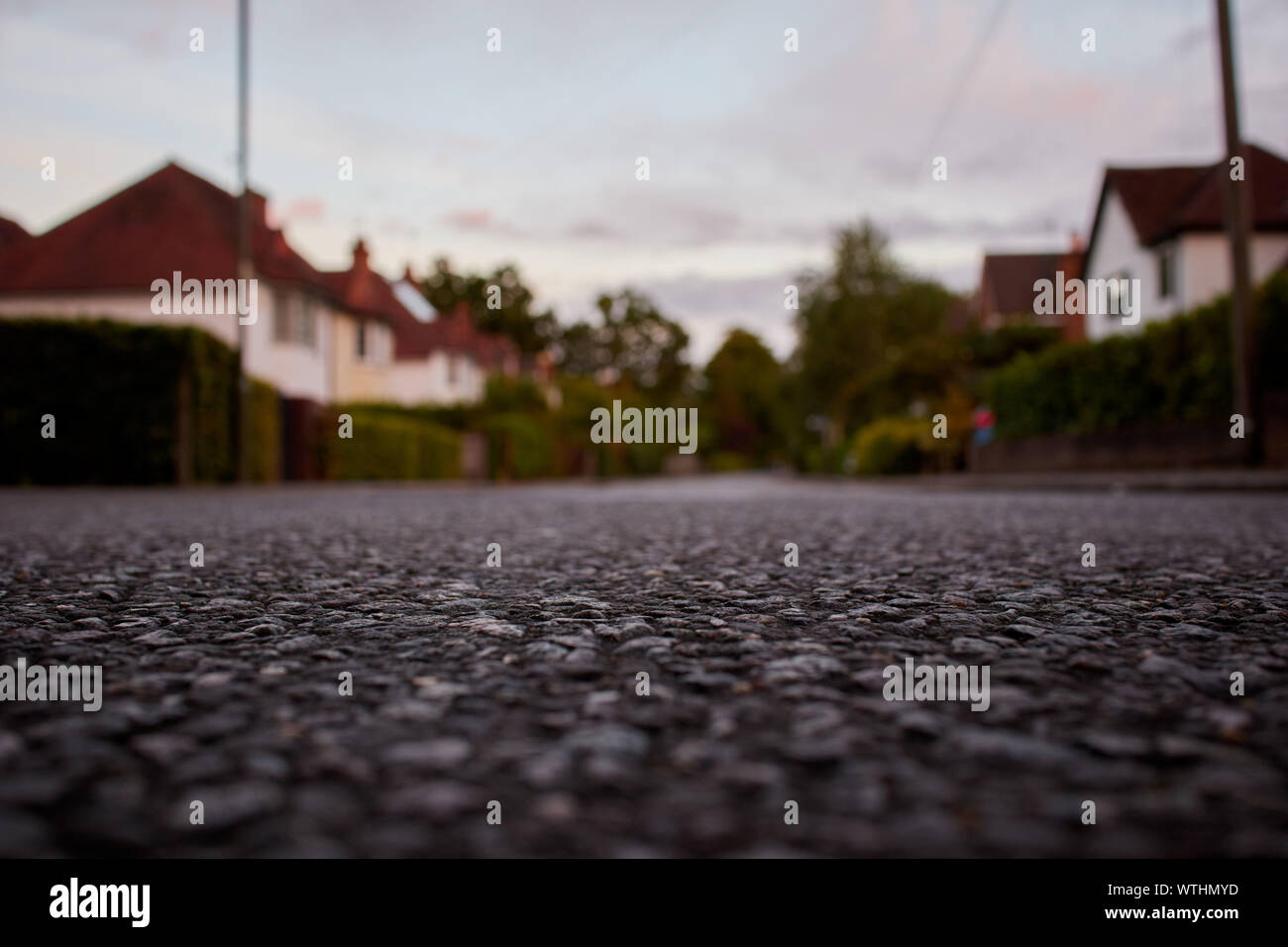 Empty Street Side View