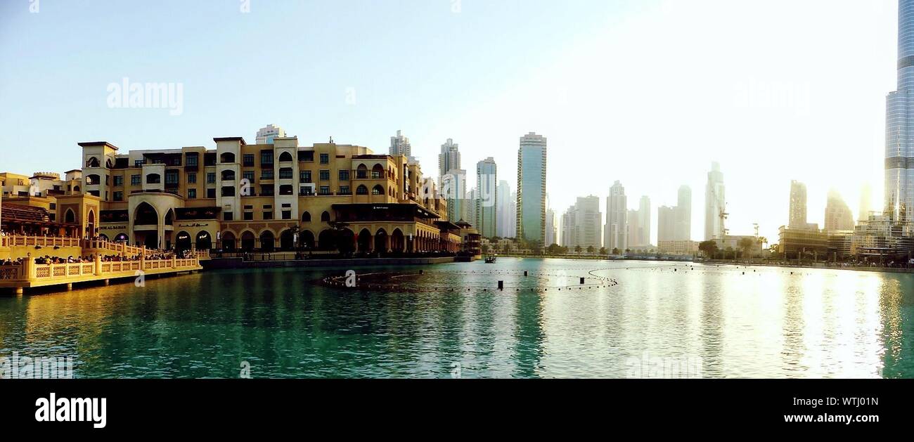 Dubai fountain lake hi-res stock photography and images - Alamy