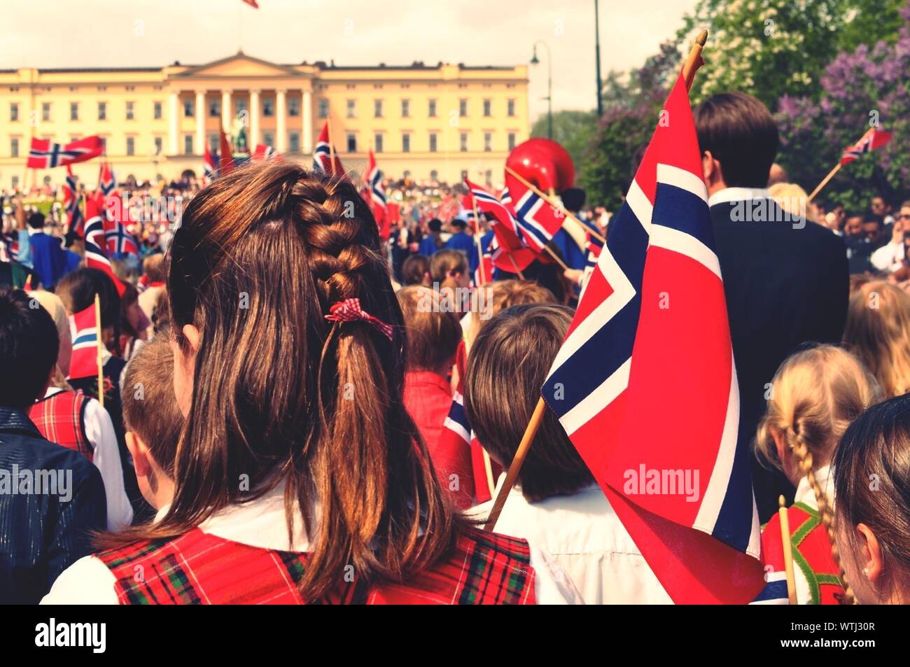 Exterior with norwegian flag hi-res stock photography and images - Alamy