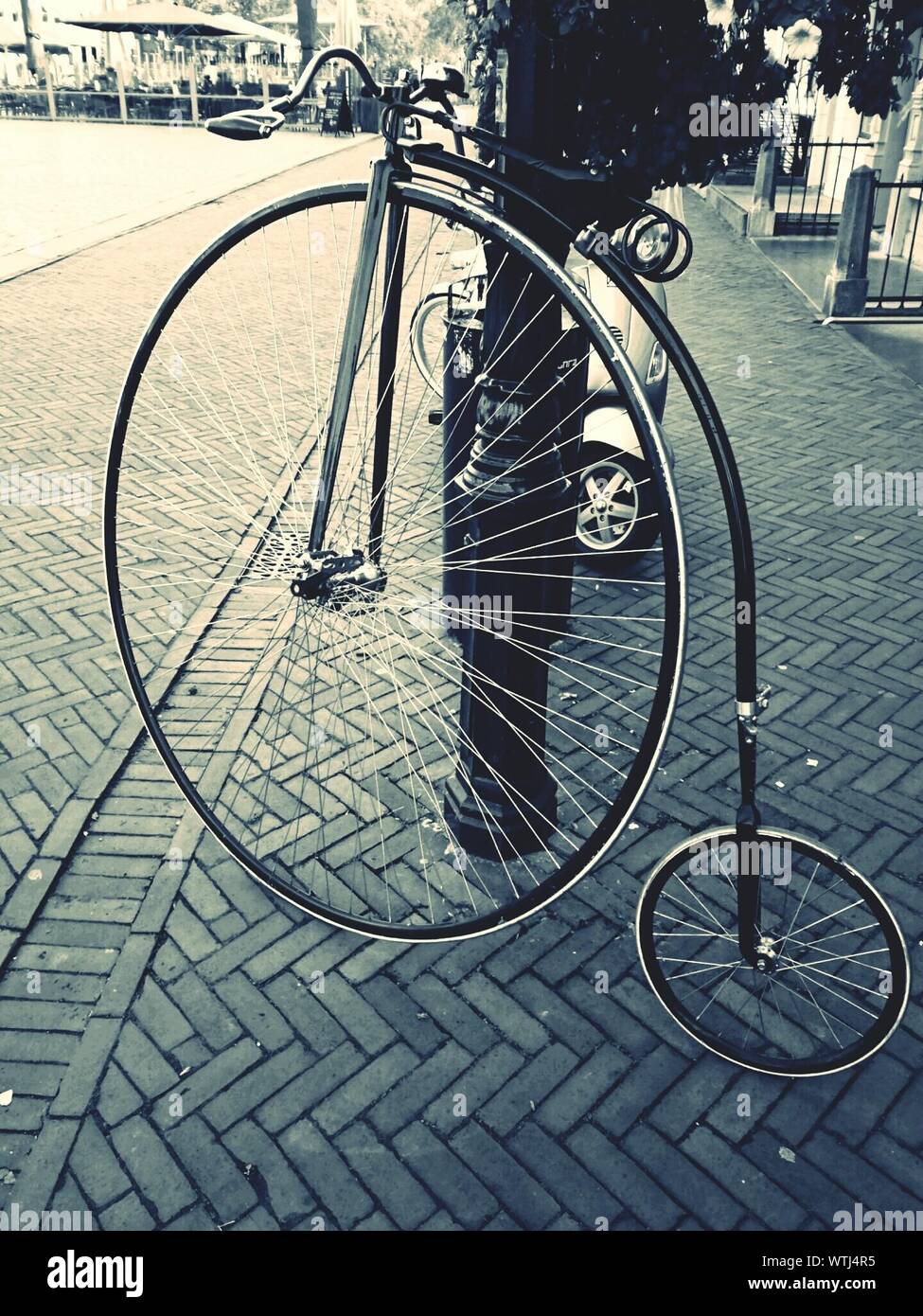 On his penny farthing bicycle hi-res stock photography and images - Alamy