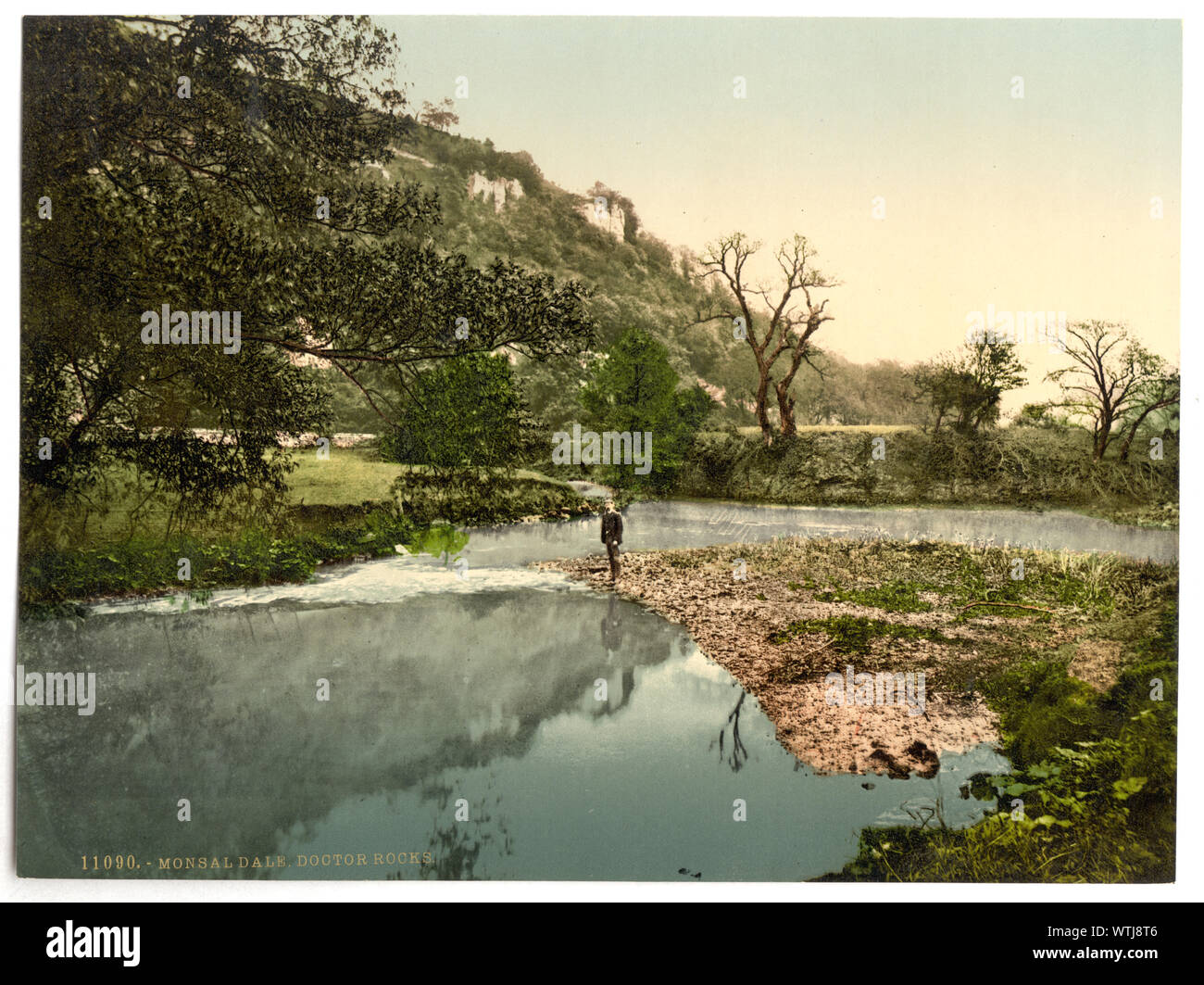 Monsal Dale, Doctor Rocks, Derbyshire, England; Forms part of: Views of ...