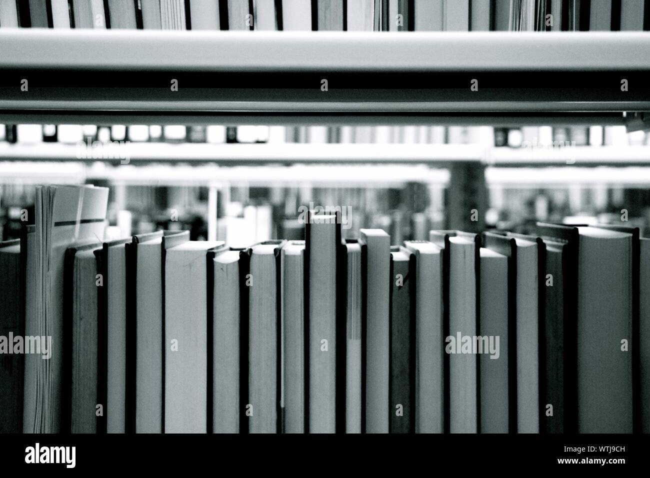 Books on shelf close hi-res stock photography and images - Alamy