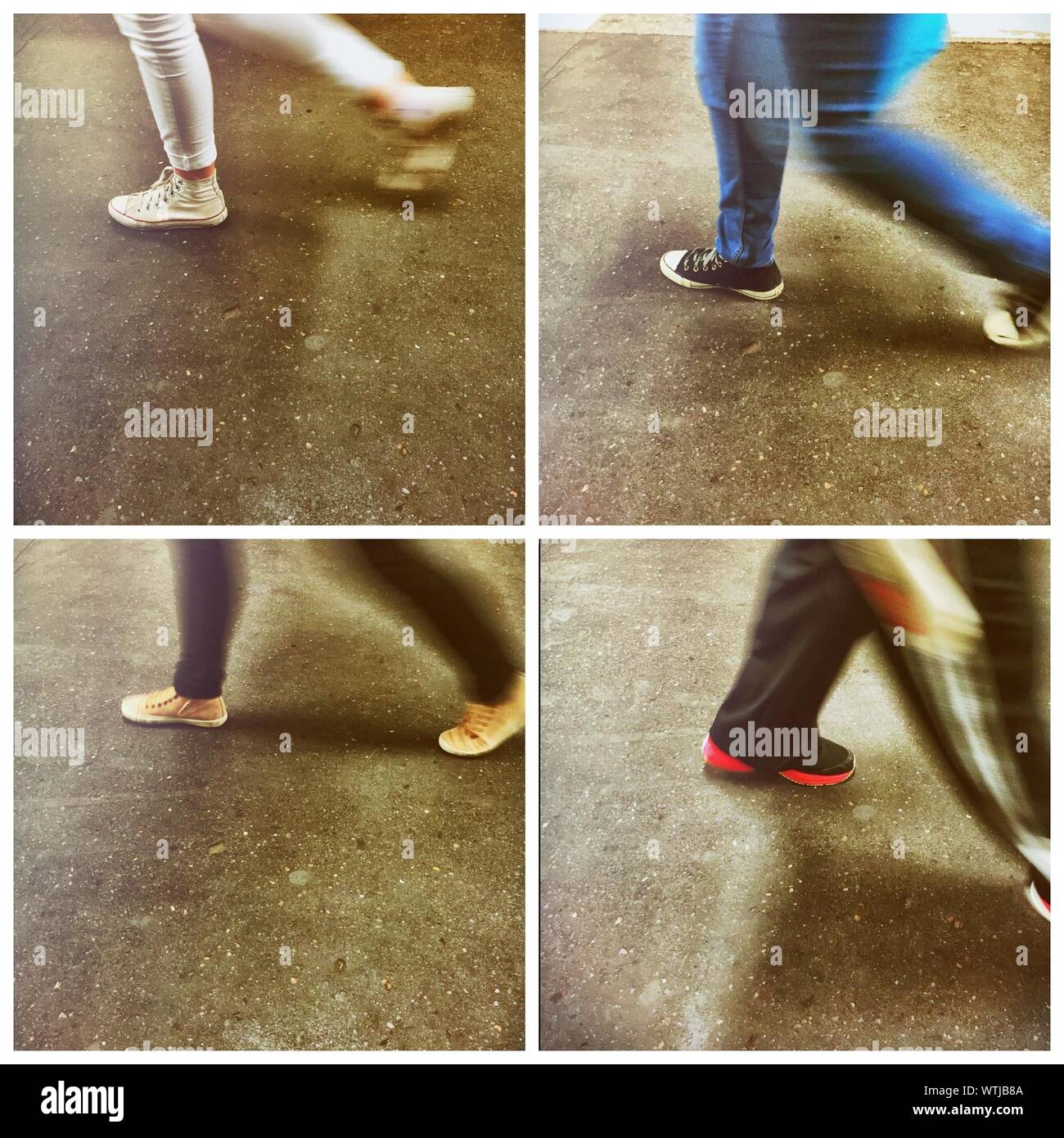 Human walking motion Cut Out Stock Images & Pictures - Alamy