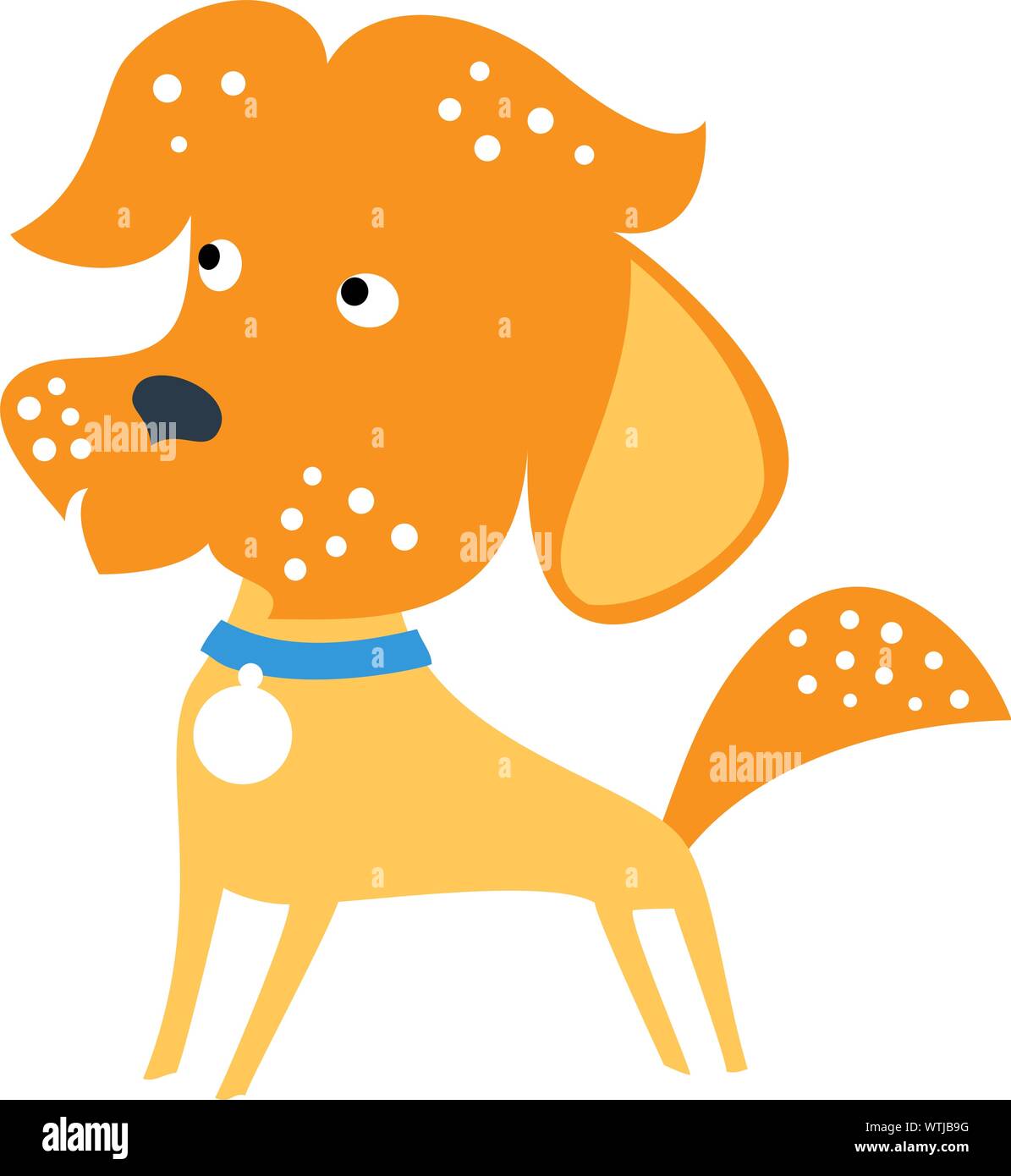 Mixed breed terrier sitting Stock Vector Images - Alamy