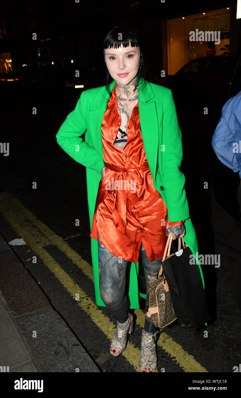 London, UK. 11th Sep, 2019. Grace Neutral wearing a green coat arrives ...