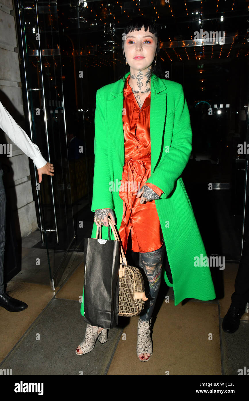 London, UK. 11th Sep, 2019. Grace Neutral wearing a green coat arrives ...