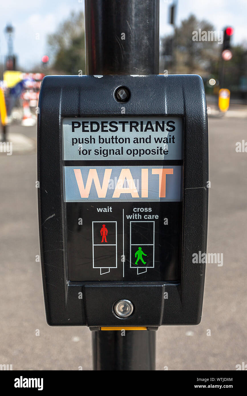 Pedestrian crossing pole hi-res stock photography and images - Alamy