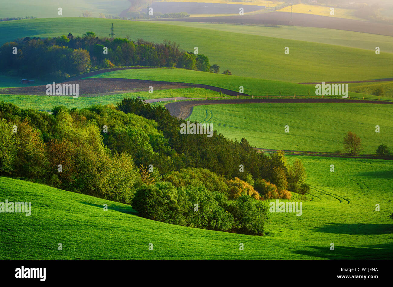 Rural spring landscape Stock Photo - Alamy