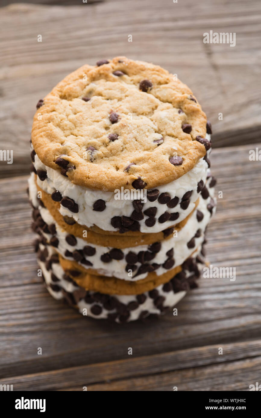 Stack of ice cream sandwiches Stock Photo - Alamy