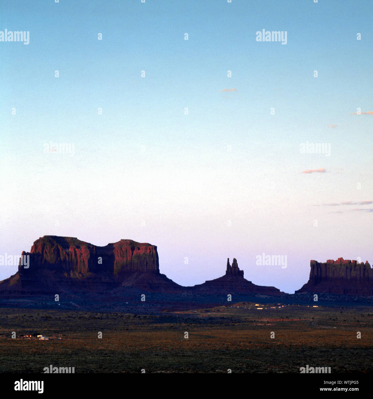 Monument Valley, a Navajo Nation tribal park whose red-sandstone ...