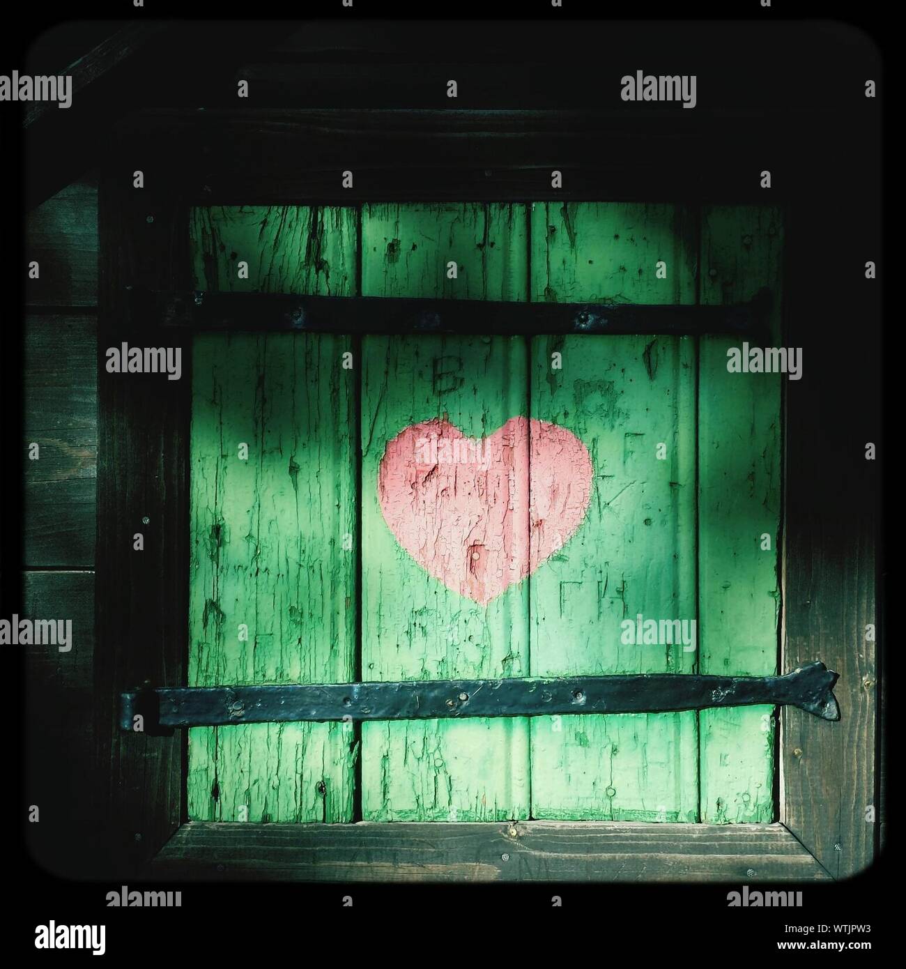 Heart window art hi-res stock photography and images - Alamy