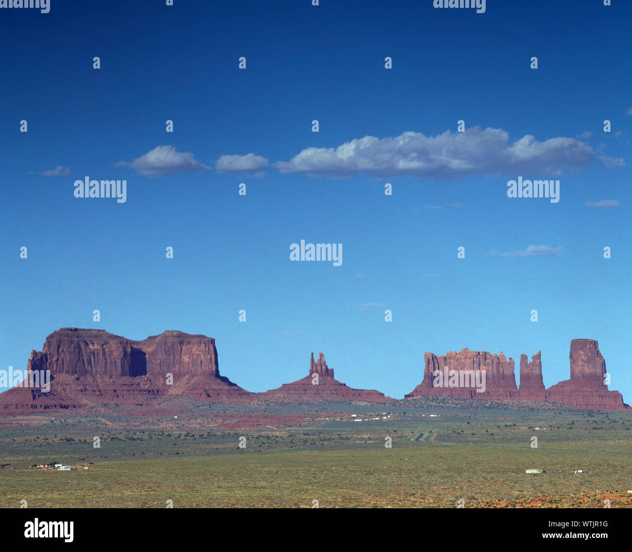 Monument Valley, a Navajo Nation tribal park whose red-sandstone ...