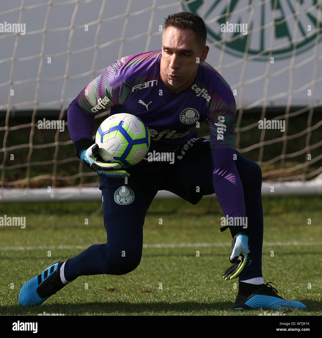 SÃO PAULO, SP - 11.09.2019: TREINO DO PALMEIRAS - Goalkeeper Fernando ...