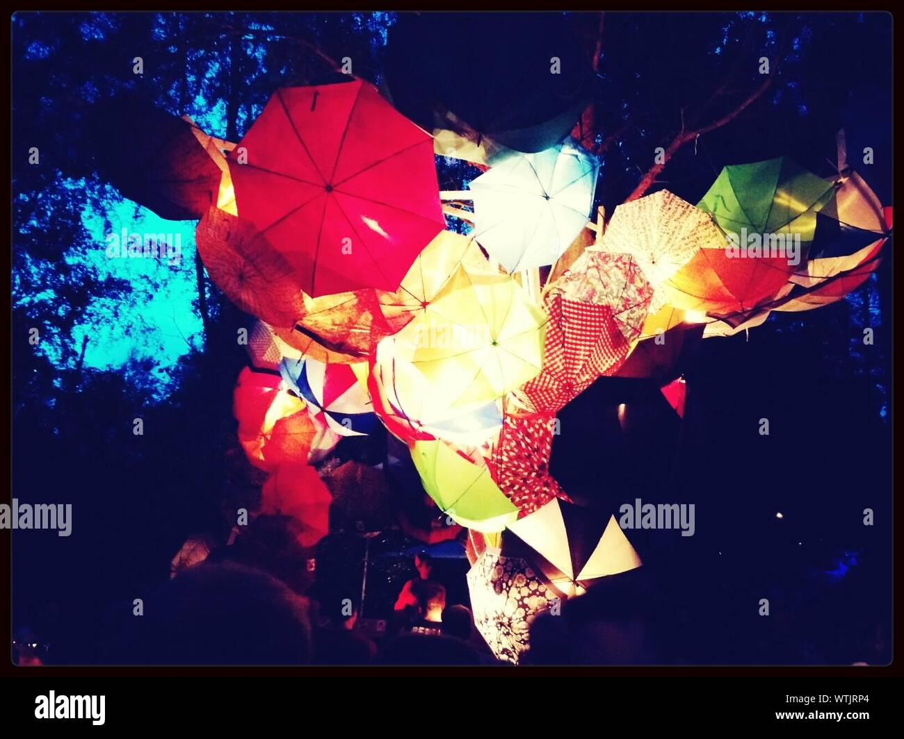 Illuminated umbrellas hi-res stock photography and images - Alamy