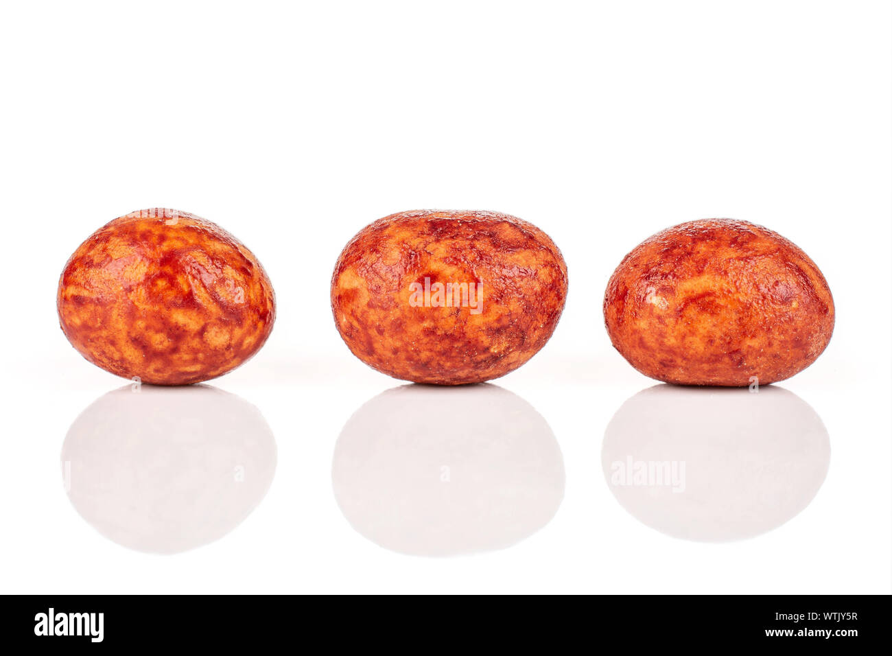 Group of three whole red rice japan assortment isolated on white ...