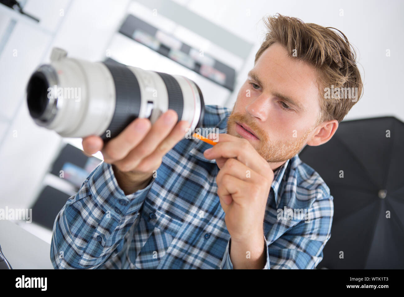 concept of lens and protection Stock Photo - Alamy