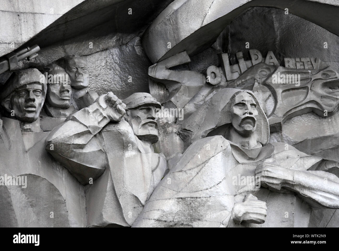 Soviet Modernism architecture by Anatol Artsimovich on the facade of a ...