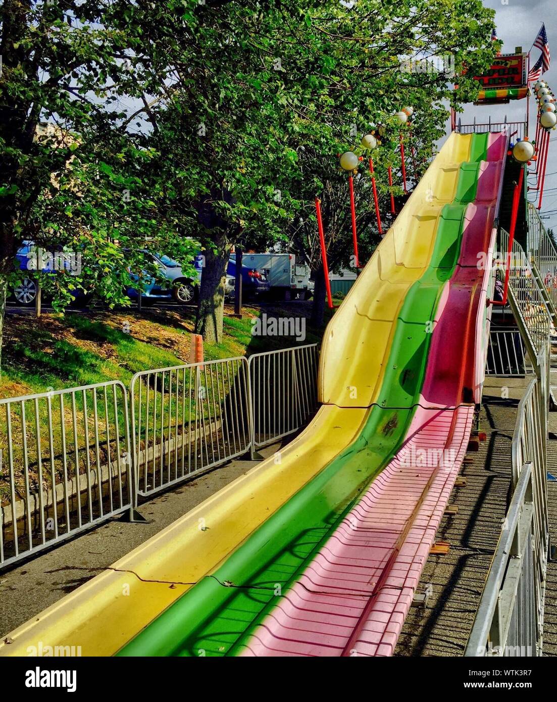 Slides in playground hi-res stock photography and images - Alamy