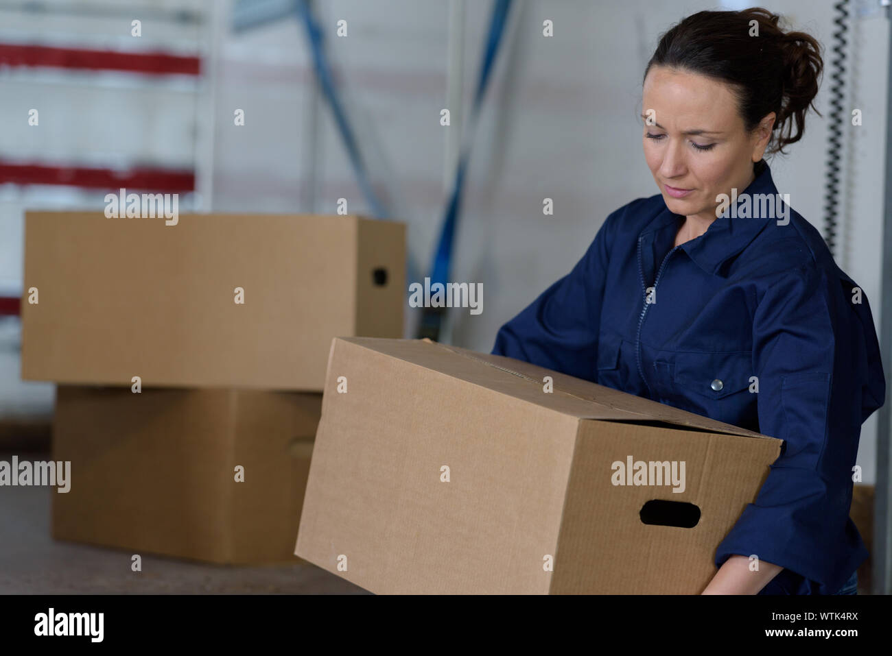 a delivery at the office Stock Photo - Alamy