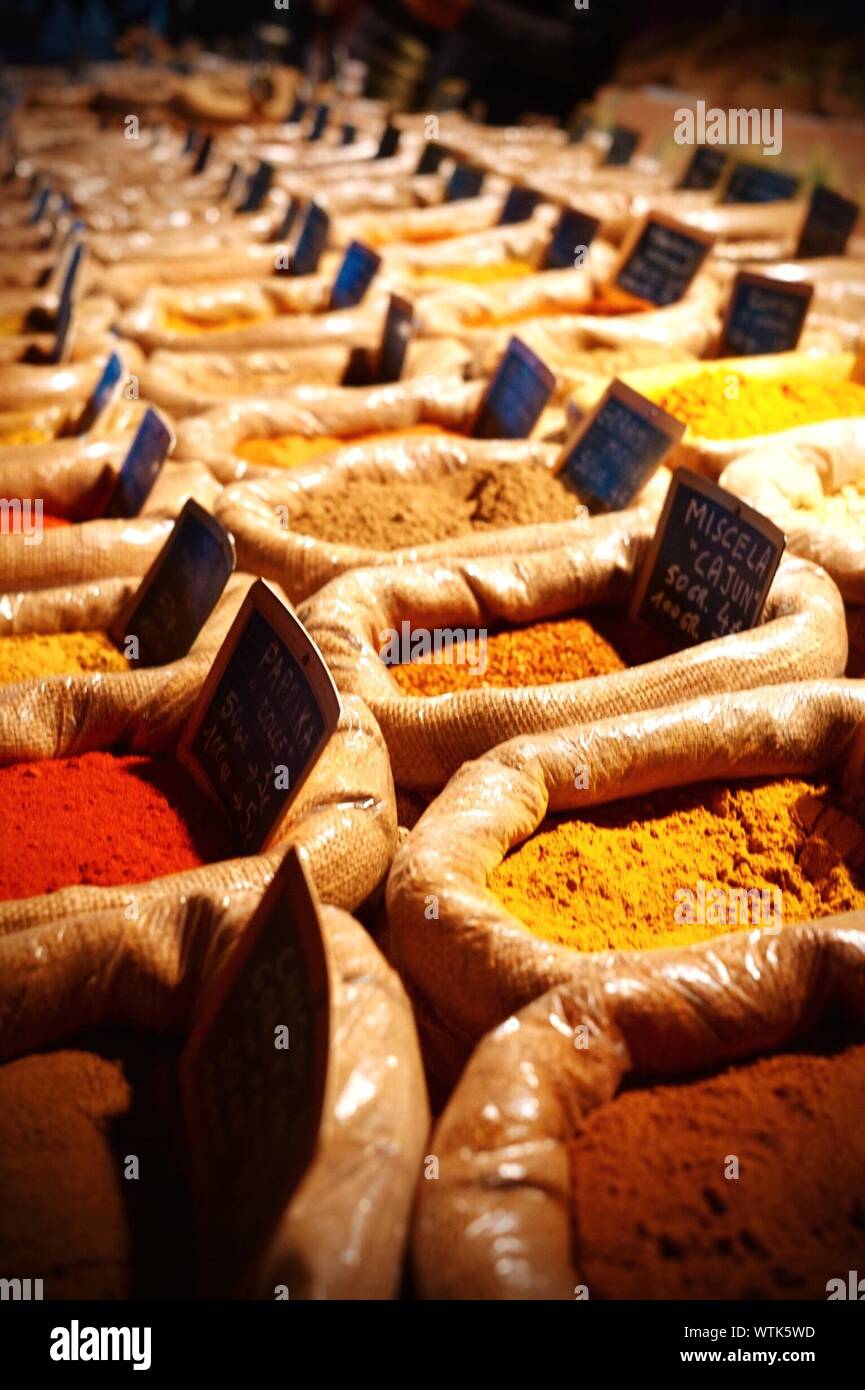Spices in a sack hi-res stock photography and images - Alamy