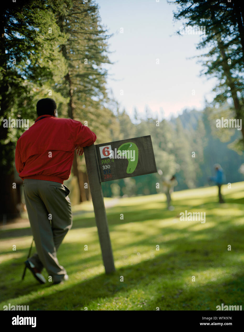 Golf course sign signs signage hi-res stock photography and images - Alamy
