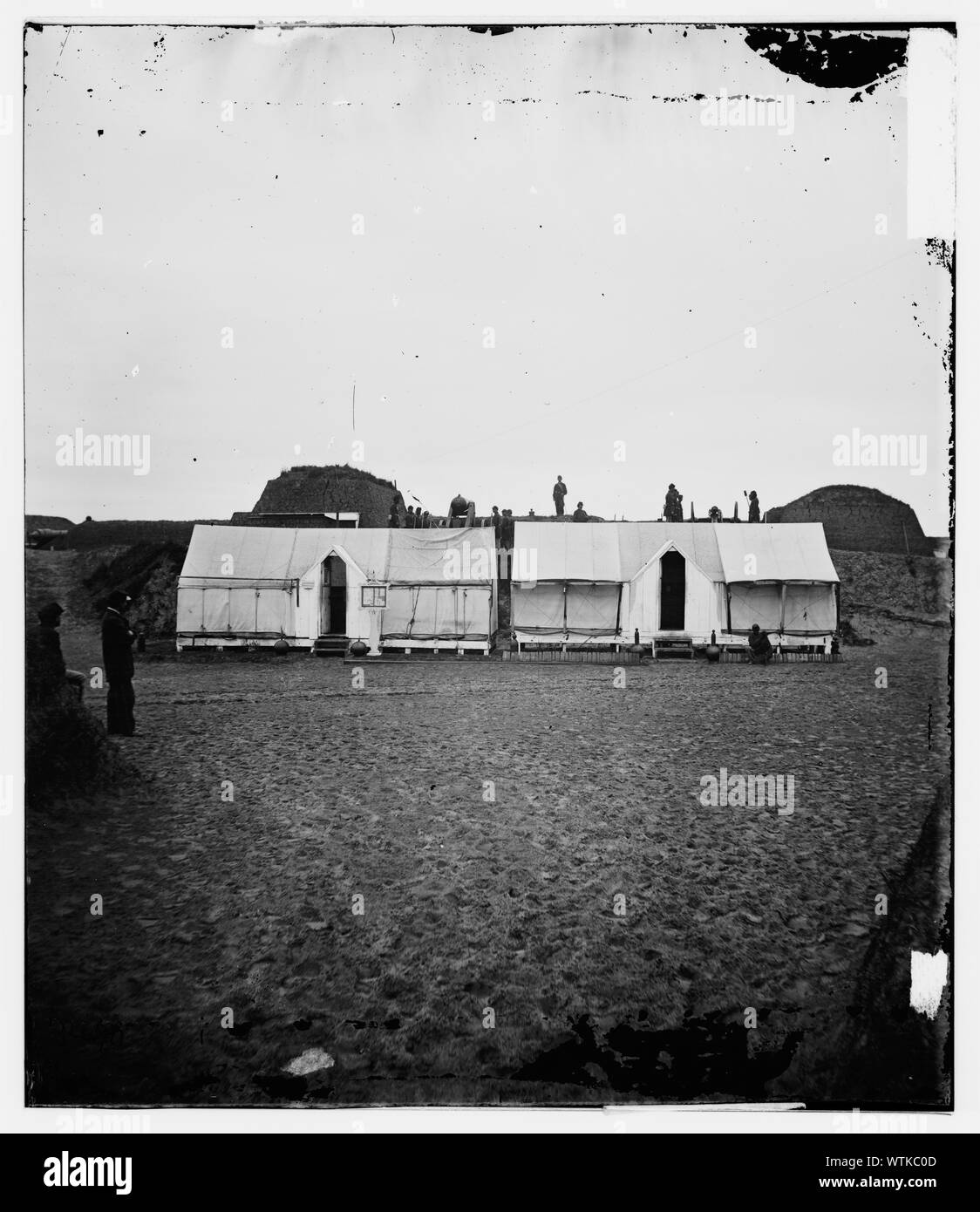 Federal garrison inside fort wagner hi-res stock photography and images ...
