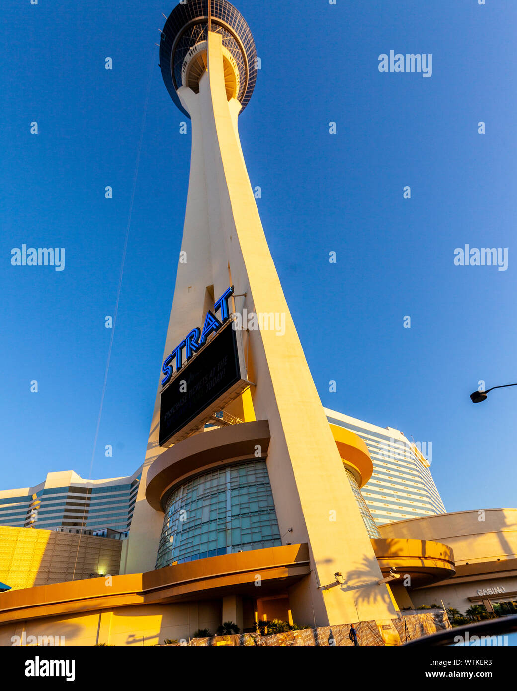 The Stratosphere Hotel and Casino on the Strip in Las Vegas Nevada USA ...