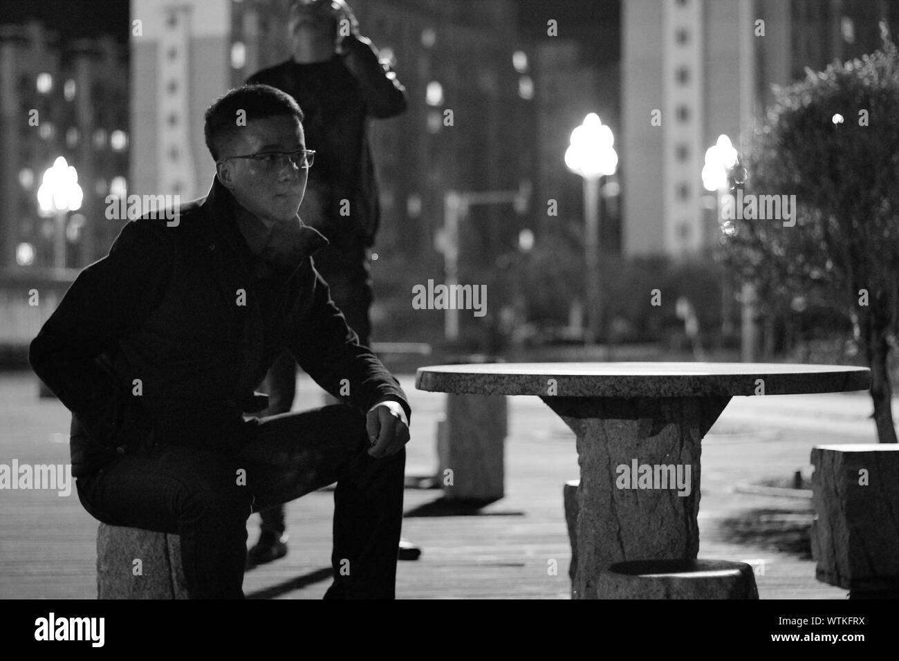 Indian city in night hi-res stock photography and images - Alamy