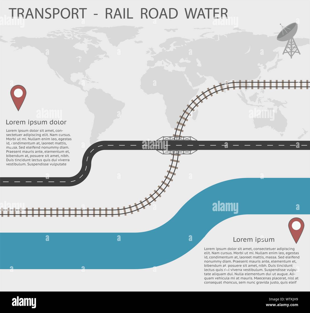 Train track vector hi-res stock photography and images - Alamy