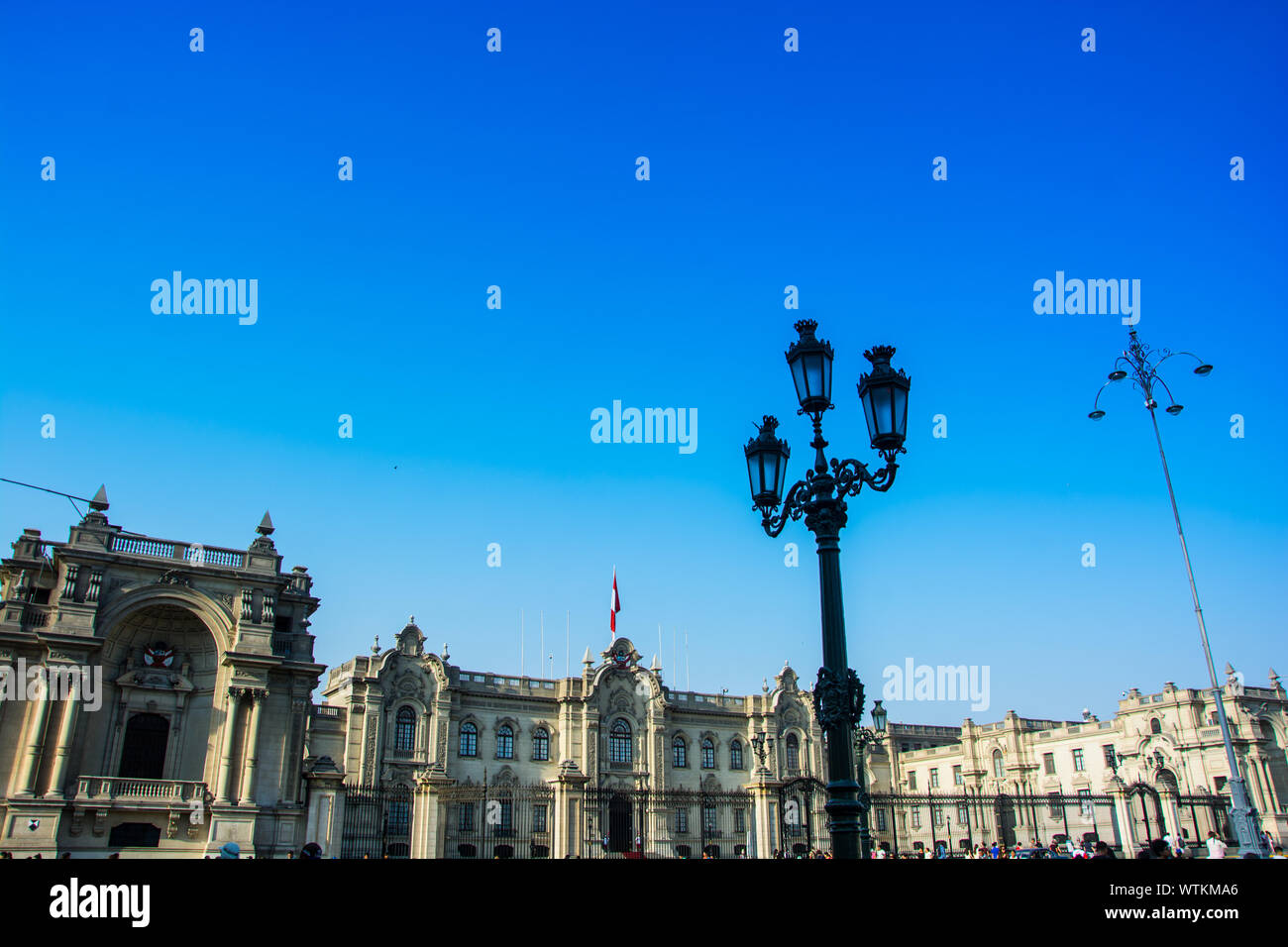 Palacio de gobierno,government palace at the plaza de armas in LIma ...