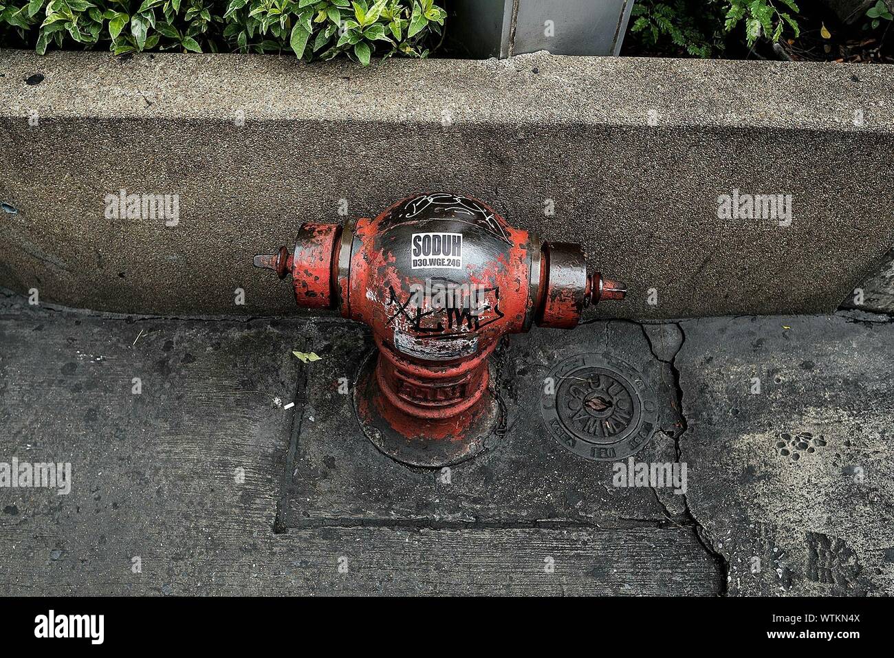 Graffiti On Fire Hydrant Stock Photo - Alamy