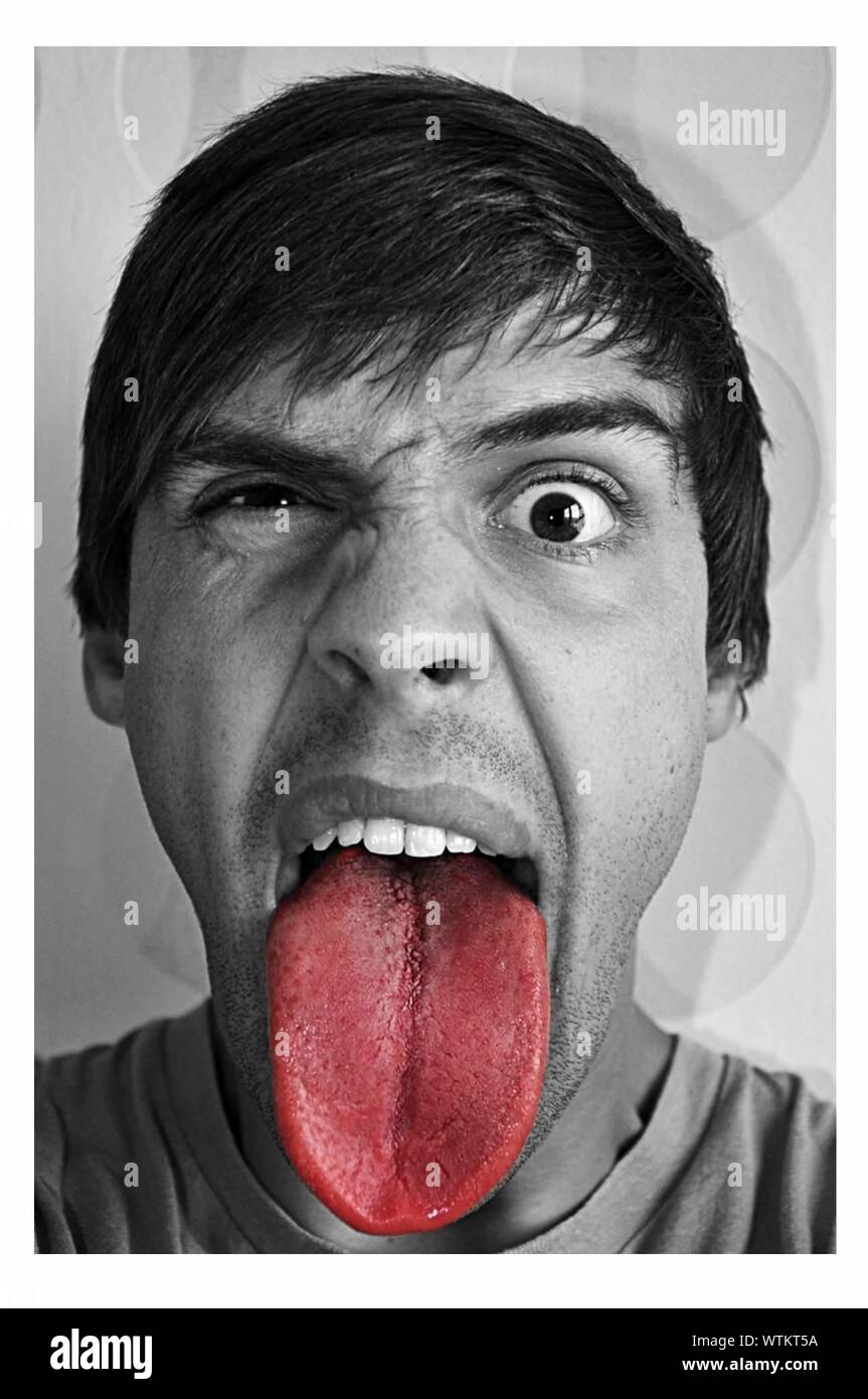 Headshot Tongue Out Cut Out Stock Images And Pictures Alamy