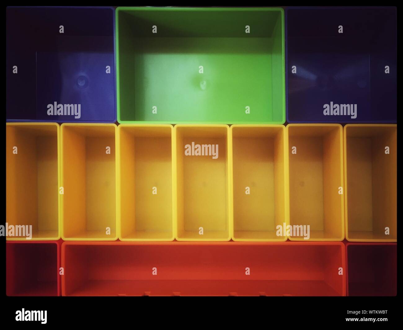 Colorful plastic boxes hi-res stock photography and images - Alamy
