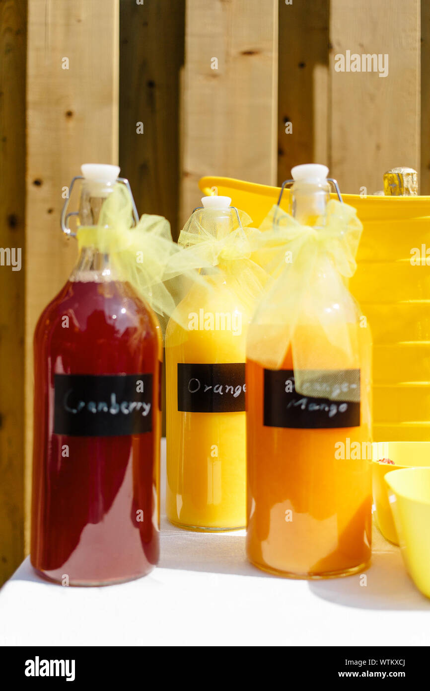 Bottled fruit hi-res stock photography and images - Alamy