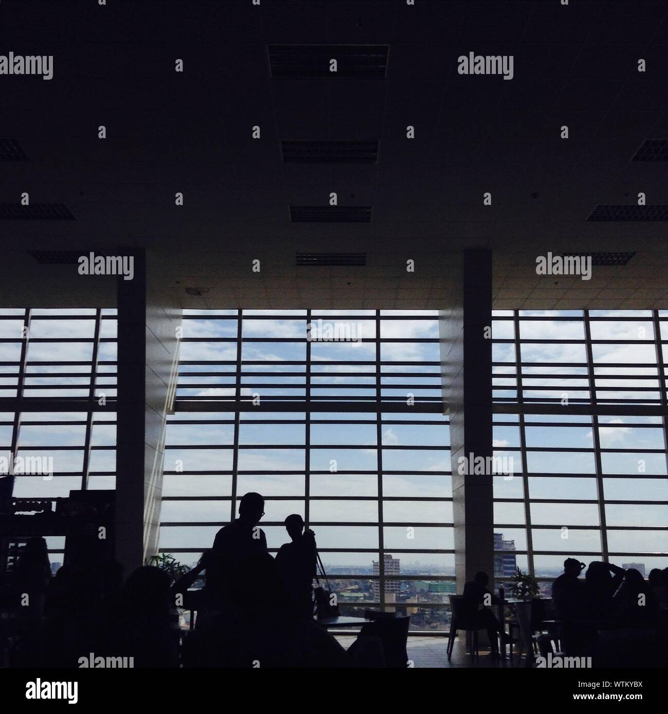 Group silhouette windows hi-res stock photography and images - Alamy