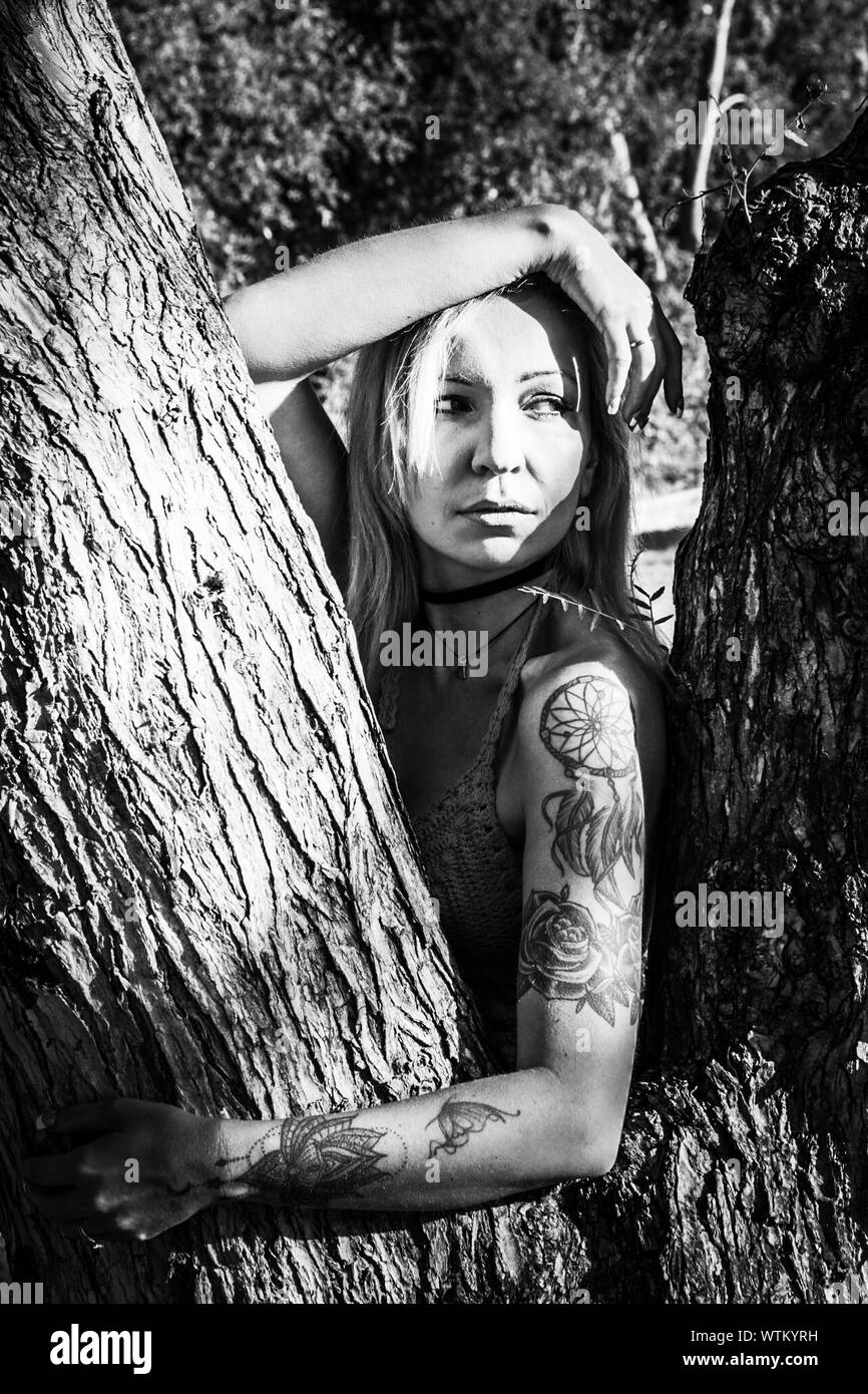 Tree tattoos hi-res stock photography and images - Alamy