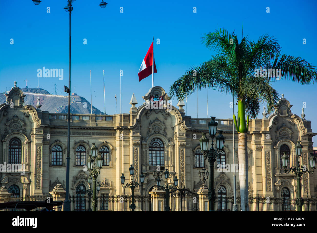 Palacio de gobierno,government palace at the plaza de armas in LIma ...