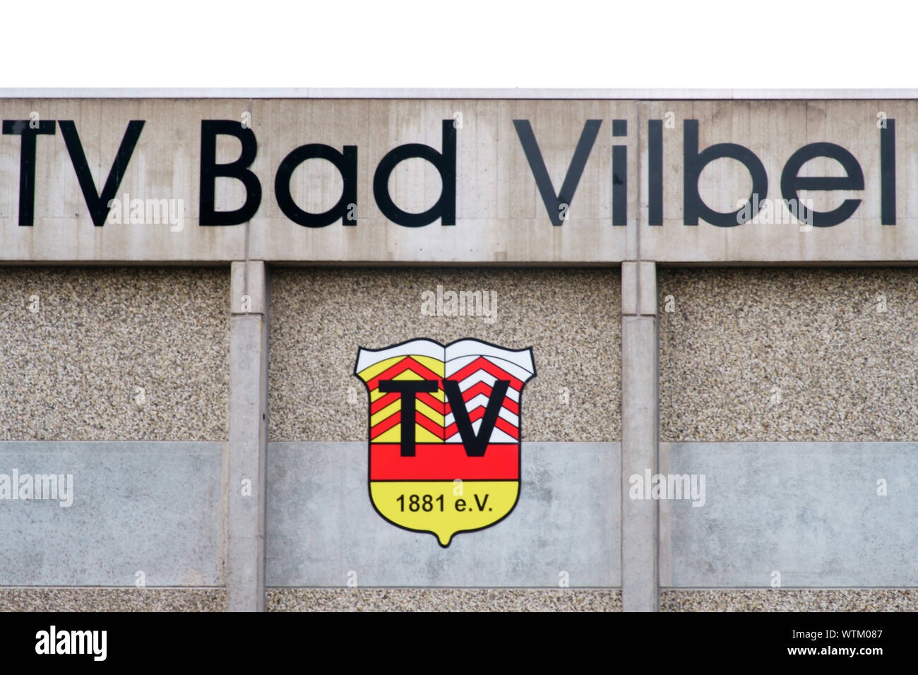 Bad Vilbel, Germany - September 08, 2019: The coat of arms of the ...