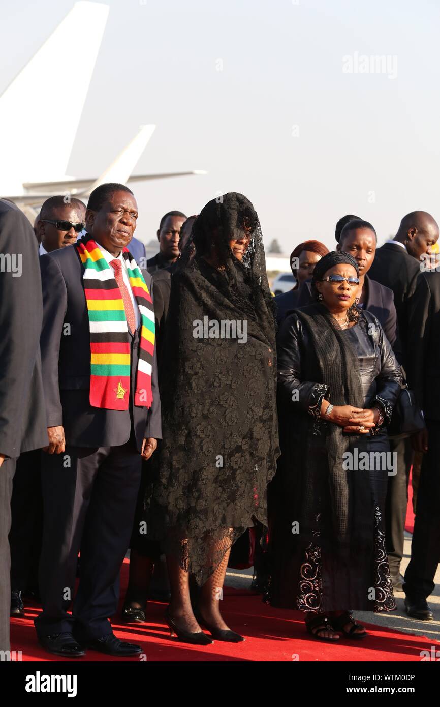 Harare, Zimbabwe. 11th Sep, 2019. Zimbabwean President Emmerson ...