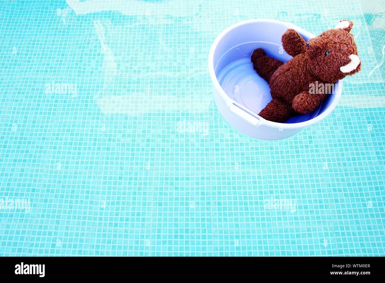 Pool floating bear hi-res stock photography and images - Alamy