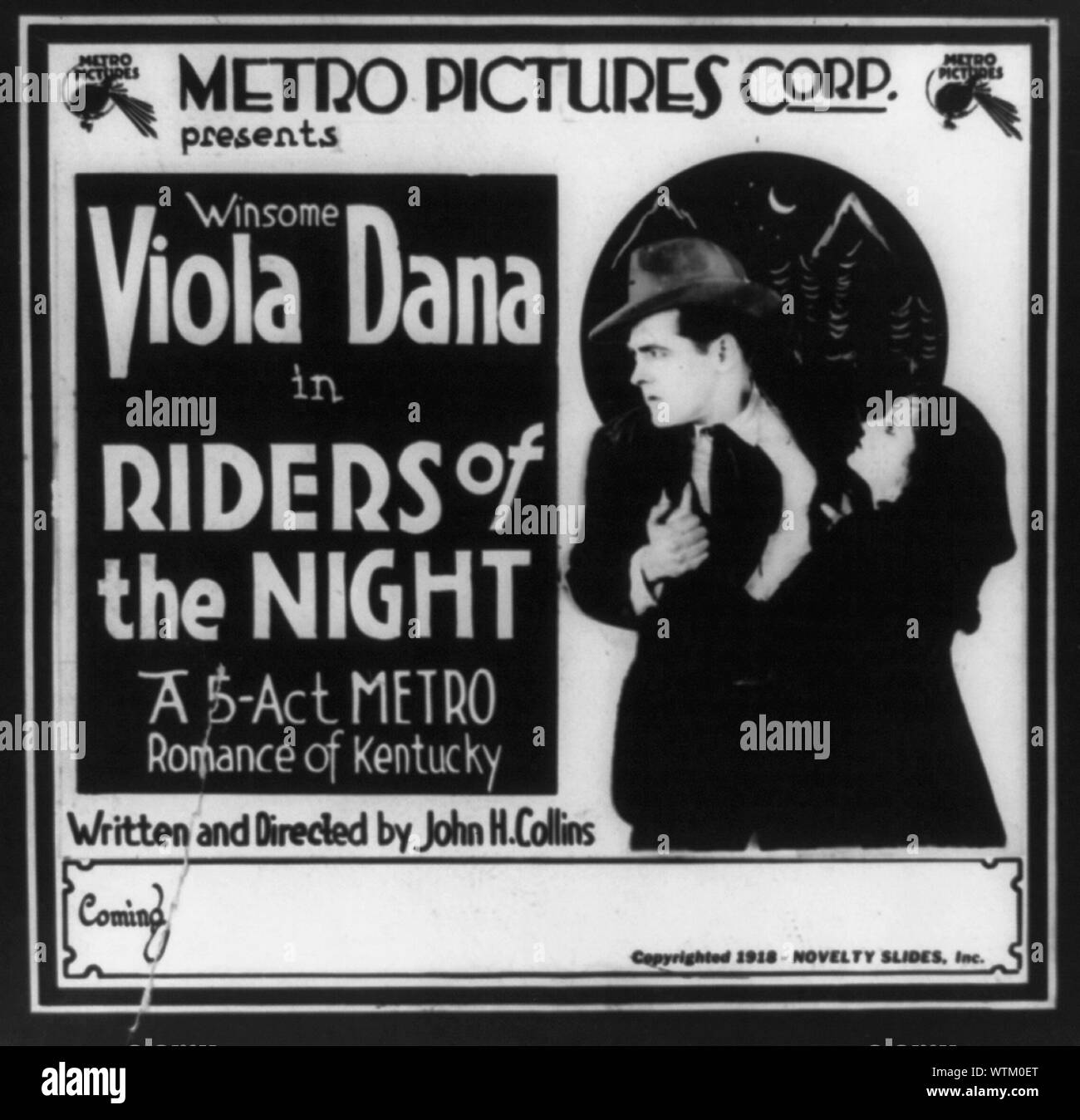 Motion picture advertisements: Riders of the Night, starring Viola Dana ...