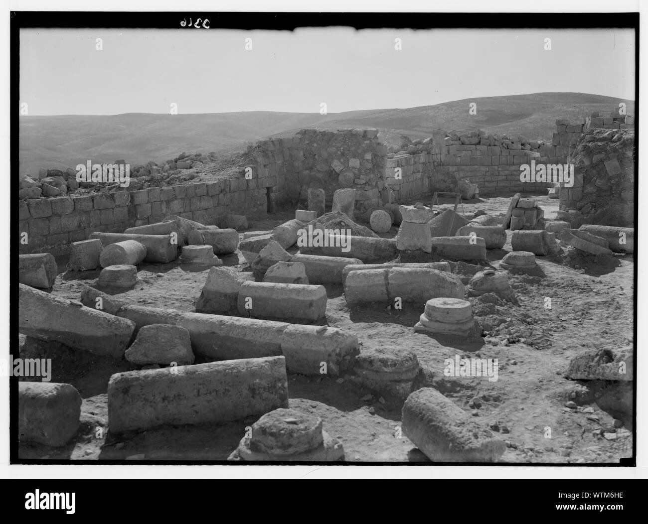 Mount Nebo. Jebel Nebba. Nebo, Byzantine basilica. Excavated in summer ...