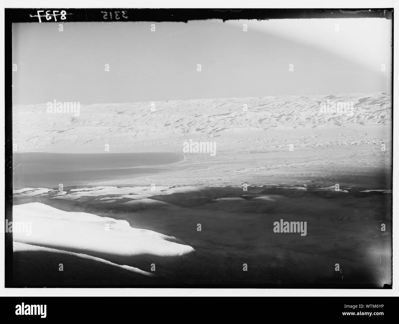 Mount Nebo. Jebel Nebba. The Promised Land from Nebo. Infra-red ...