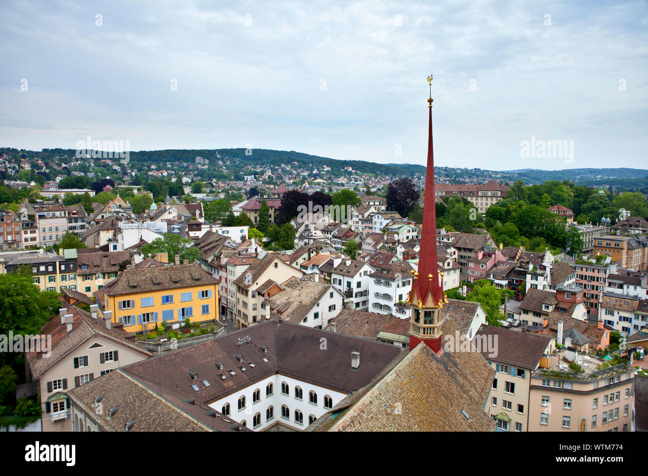 aerial view of Zurich, Switzerland Stock Photo - Alamy